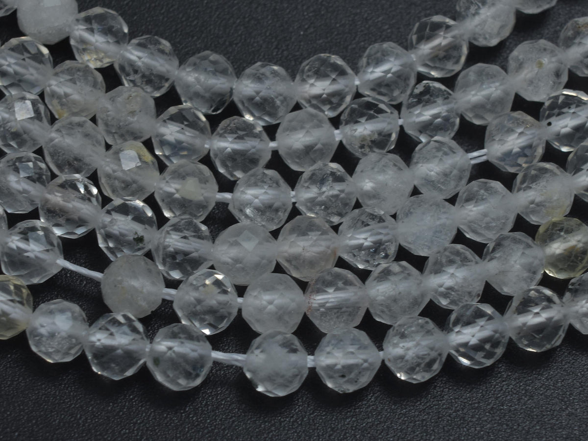 Clear Quartz, 4mm (4.2mm) Micro Faceted Round – BeadDirect